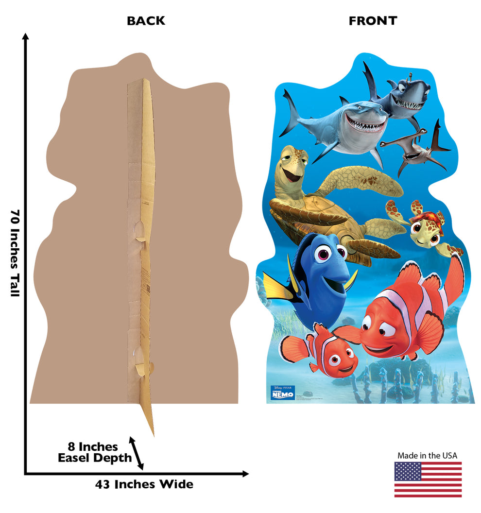 Life-size Finding Nemo Group Disney Pixar Cardboard Cutout | All Cutouts
