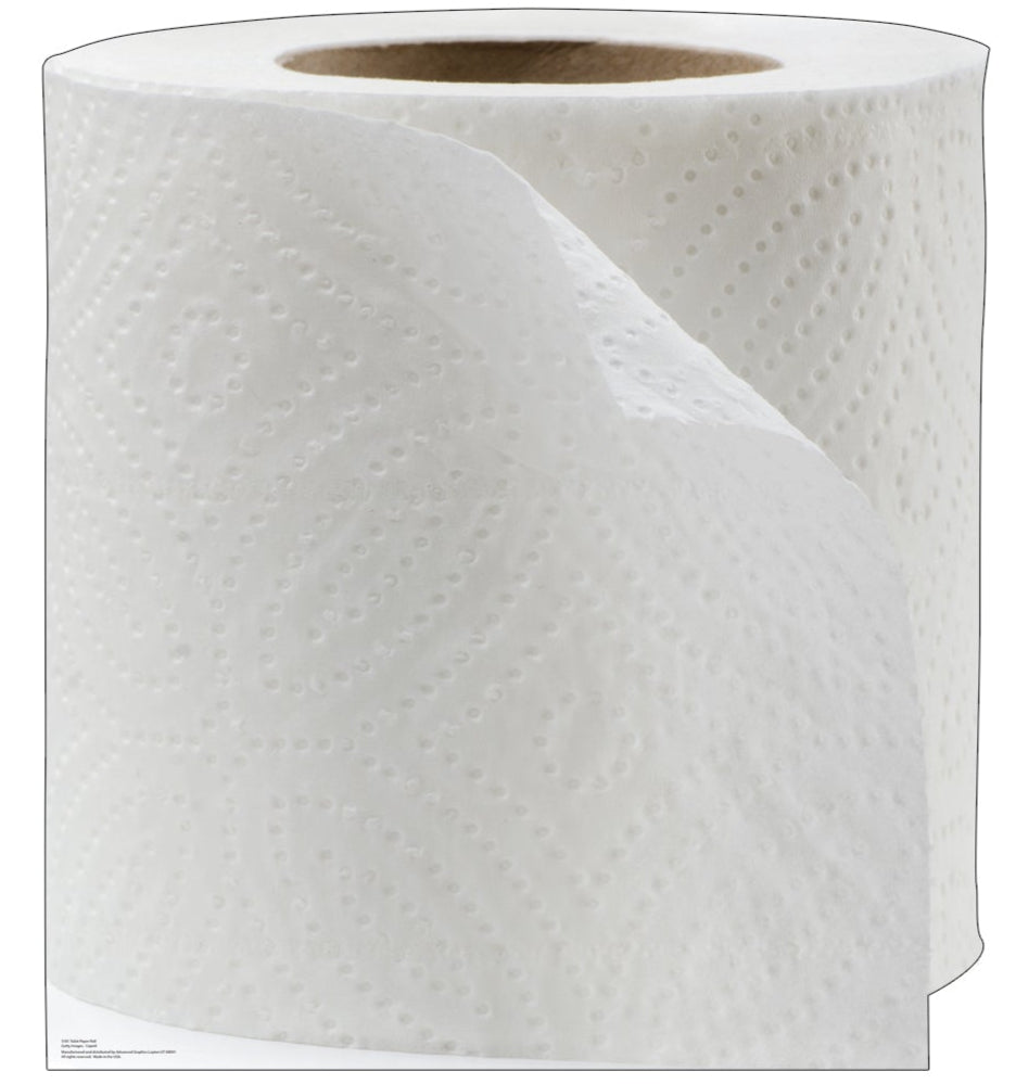 Life-Size Toilet Paper Roll Cardboard Standee