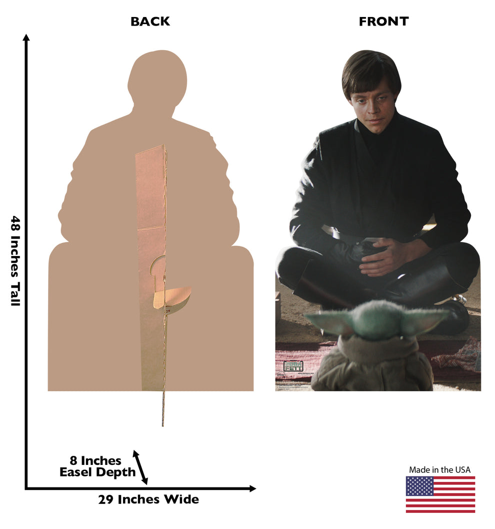 Life-Size Cardboard Cutout of Luke Skywalker & Grogu | All Cutouts
